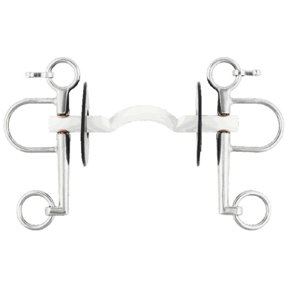 42074/42076 Nathe Pelham 15 mm with Mullen Mouth, port and long cheeks