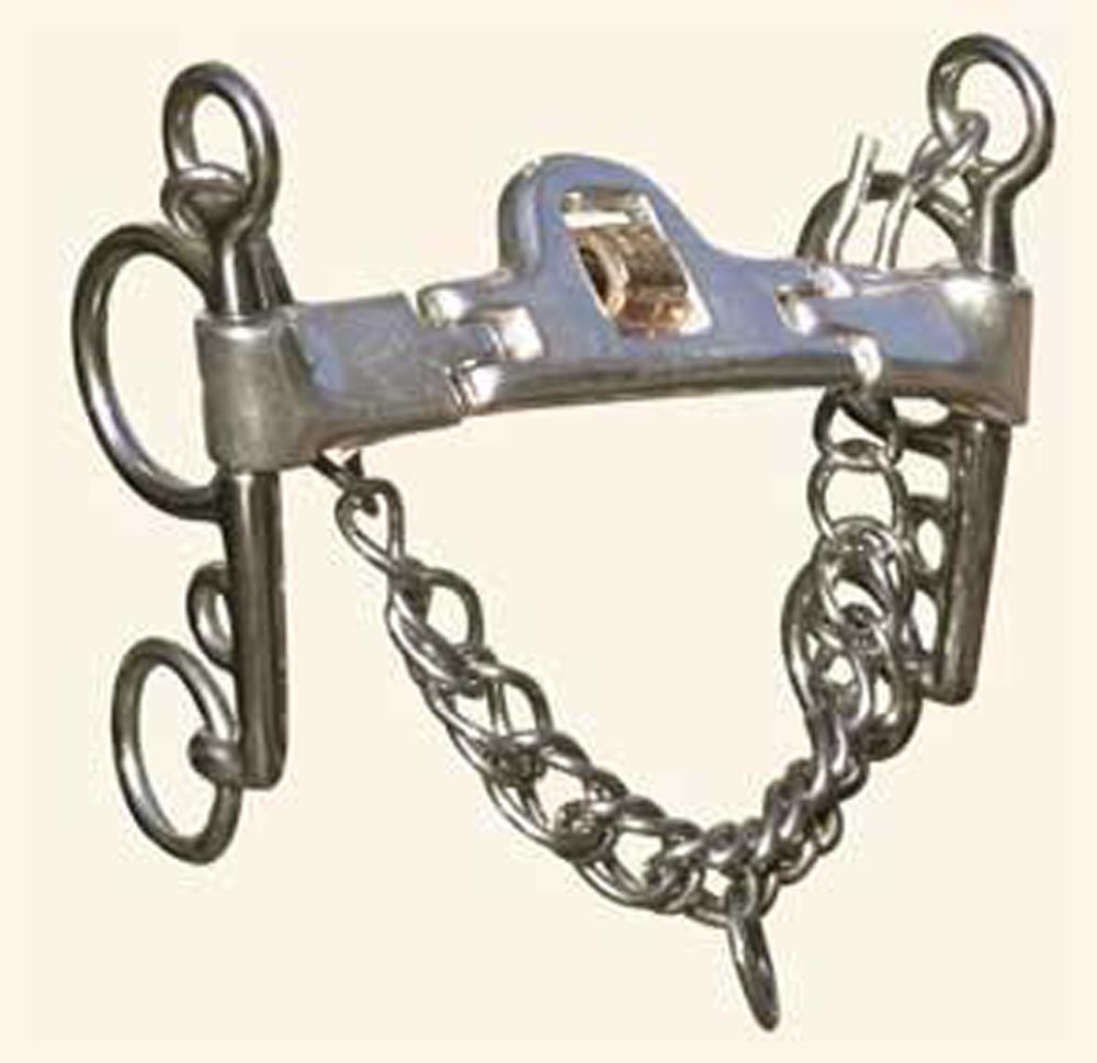 Mikmar Pelham Bit with Jointed Slanted Mouthpiece