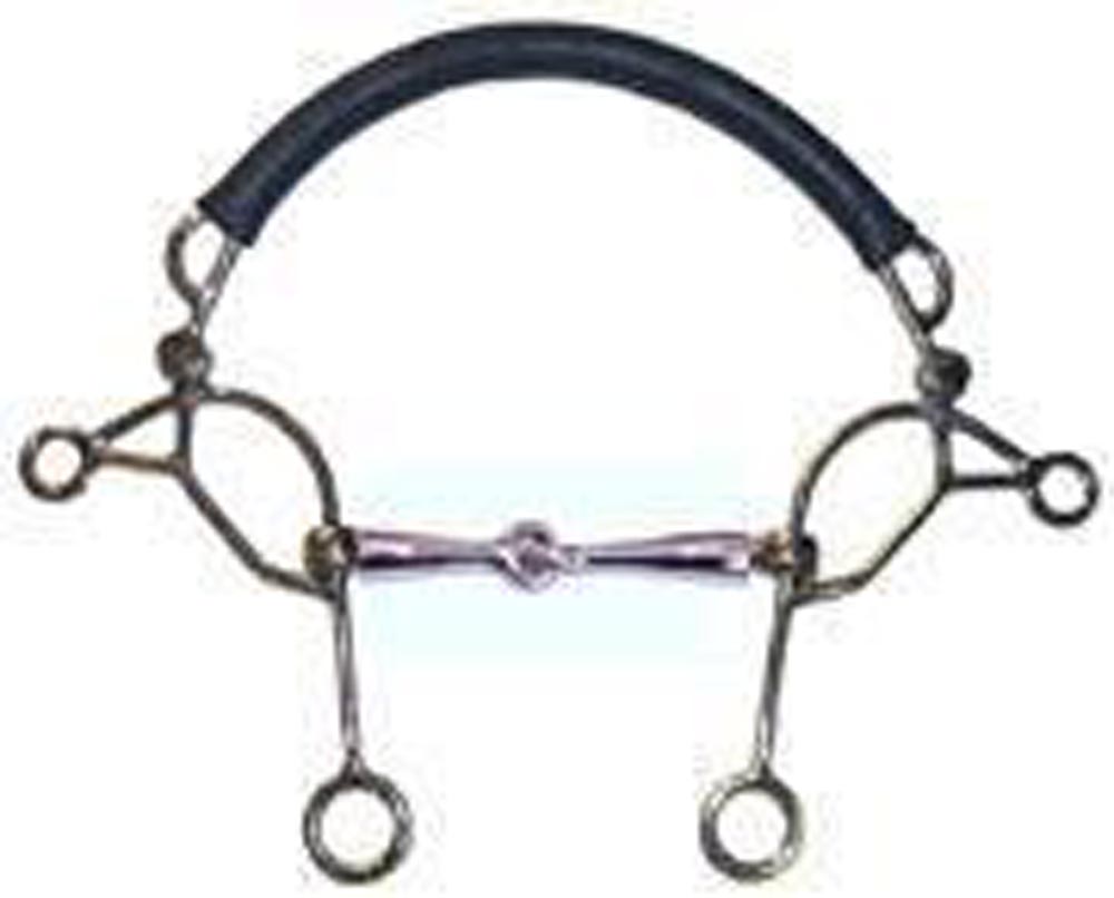 Abbey Combination Hackamore with Jointed Mouthpiece