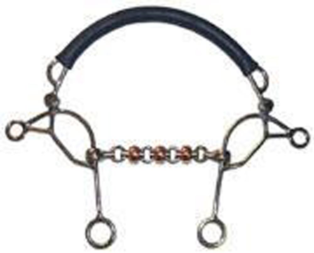 Abbey Combination Hackamore with Copper Waterford Mouthpiece
