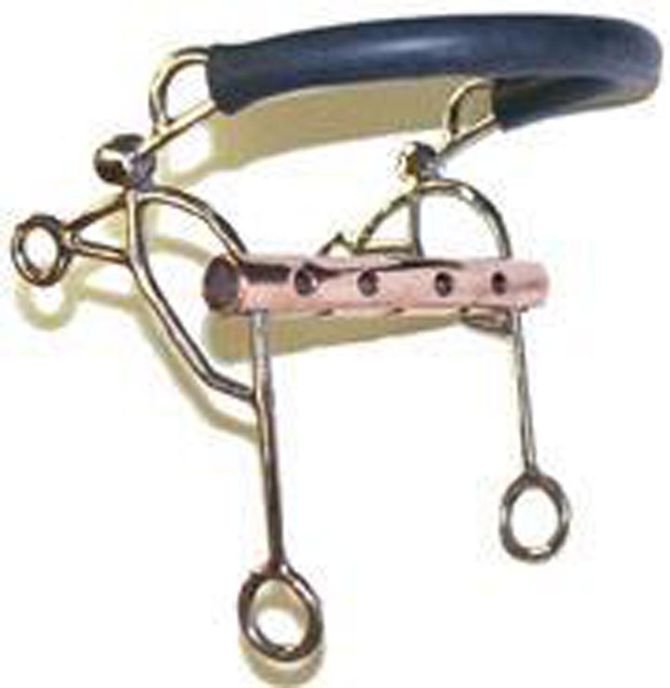 Abbey Combination Hackamore with Copper Windsucker Mouthpiece
