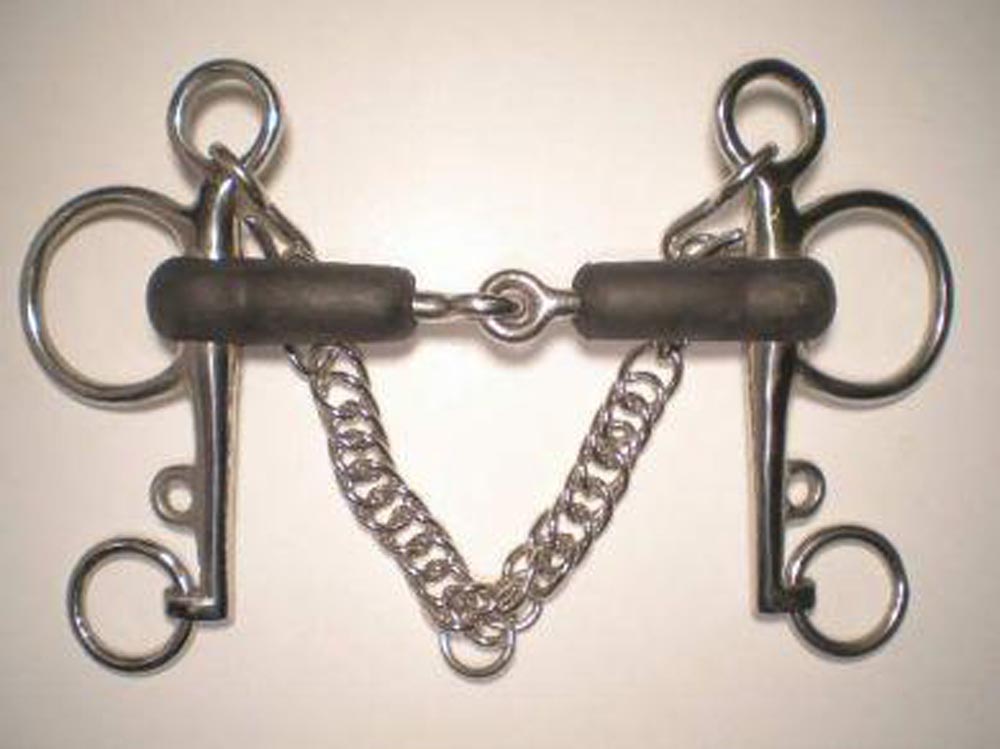 HR7100 Rubber Mouth Jointed Pelham Bit