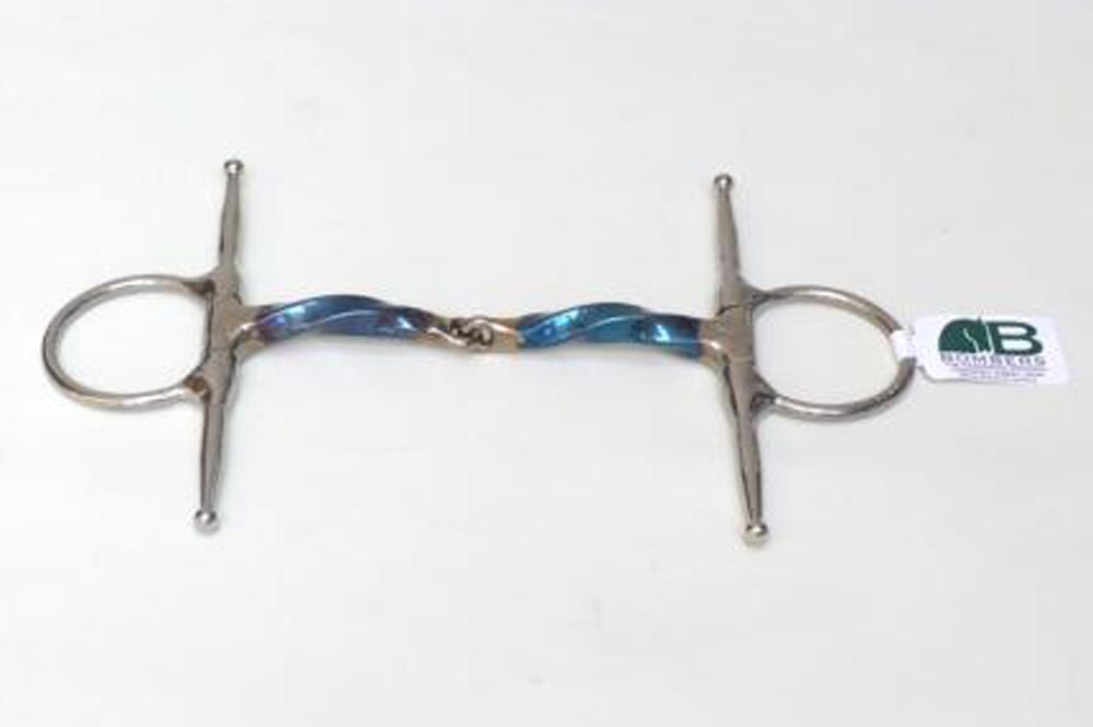 BBTSFC Bombers Twisted Snaffle Full Cheek