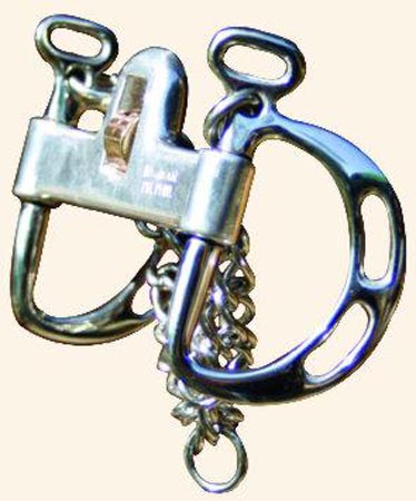 The Mikmar Kimberwick Bit with Straight Mouthpiece